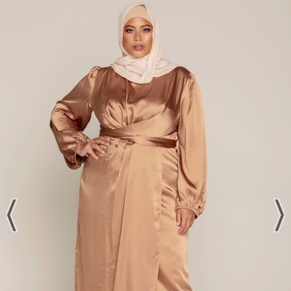 Veiled | Dresses | Veiled Collection Julianna Satin Wrap Maxi | Poshmark